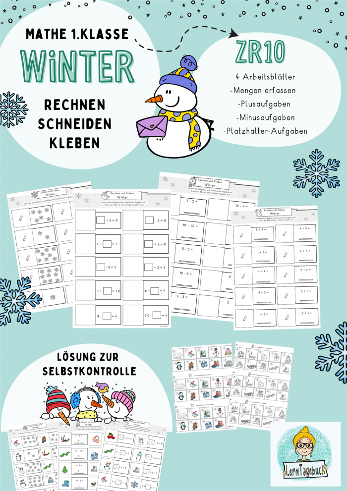 Lerntagebuch - Rechnen-Schneiden-Kleben ZR 10 Winter